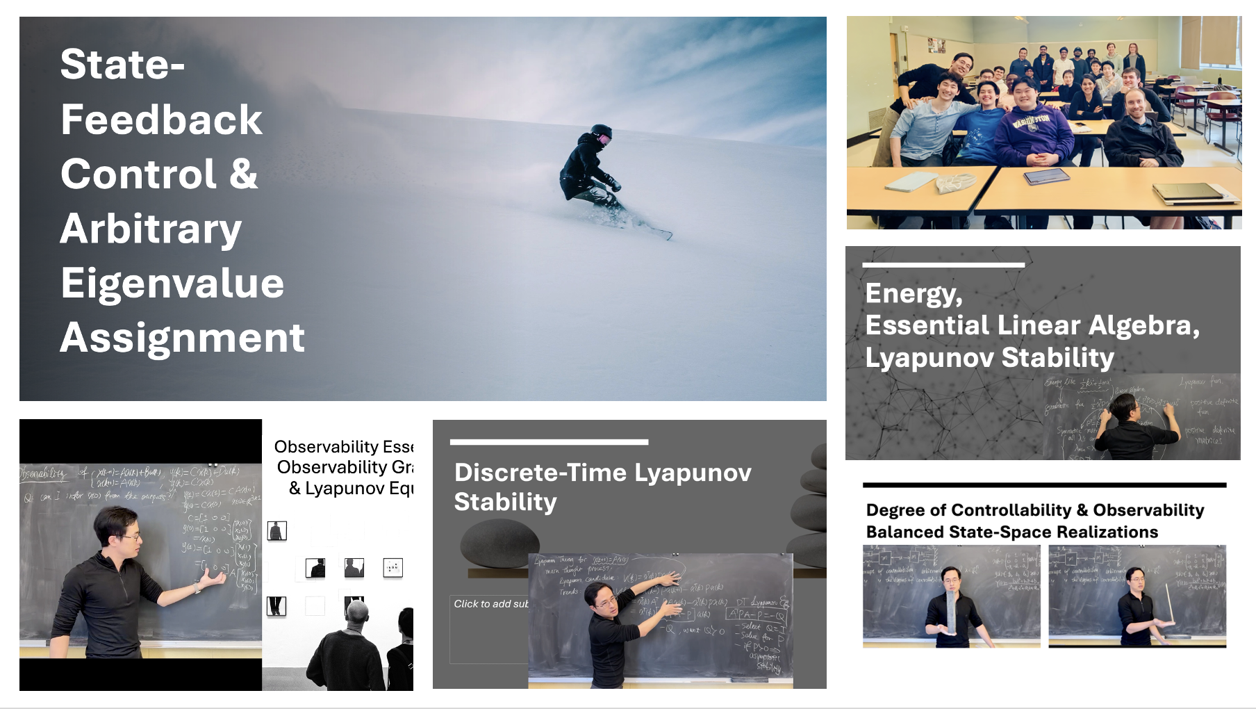 Linear Systems (UW ME 547) | Xu Chen