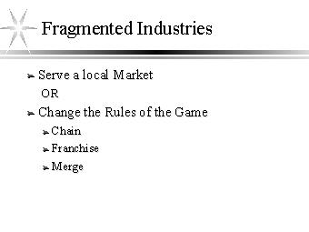 Fragmented Industries