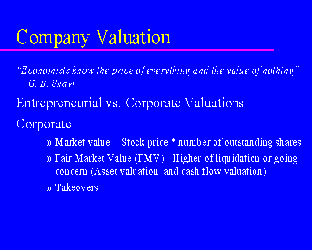 Company Valuation